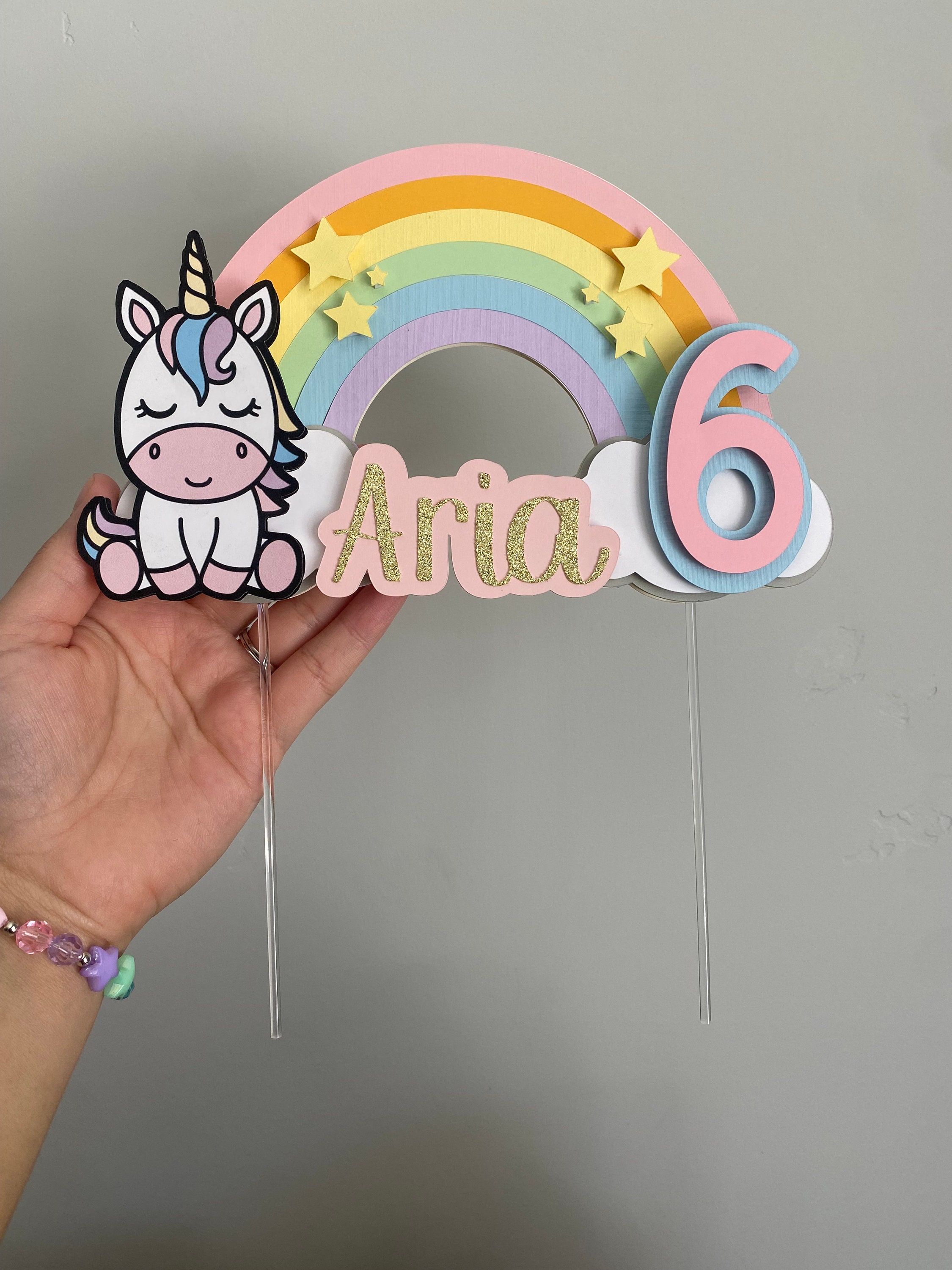 Unicorn Cake Topper - Etsy