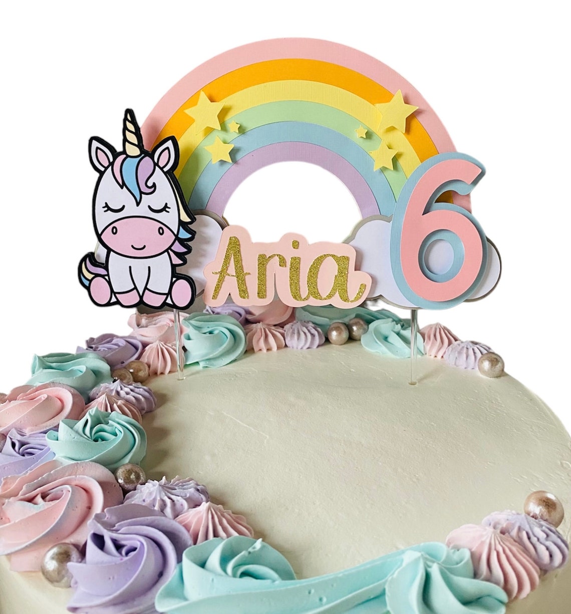 Unicorn Cake Topper - Etsy
