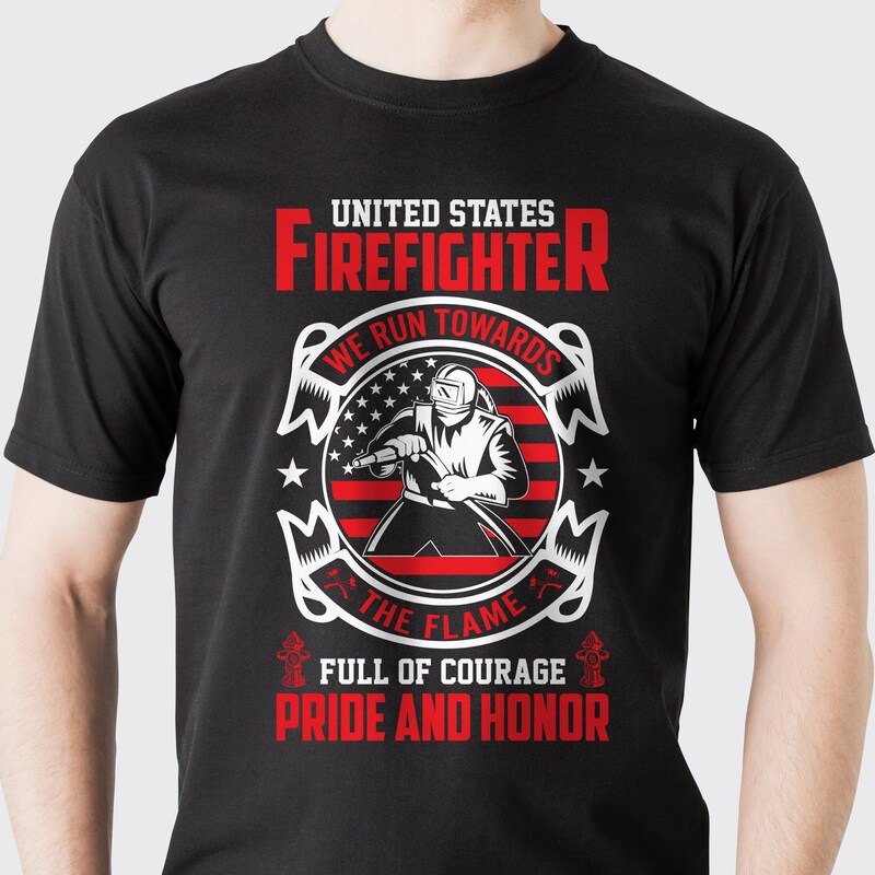 Firefighter T Shirt - Etsy
