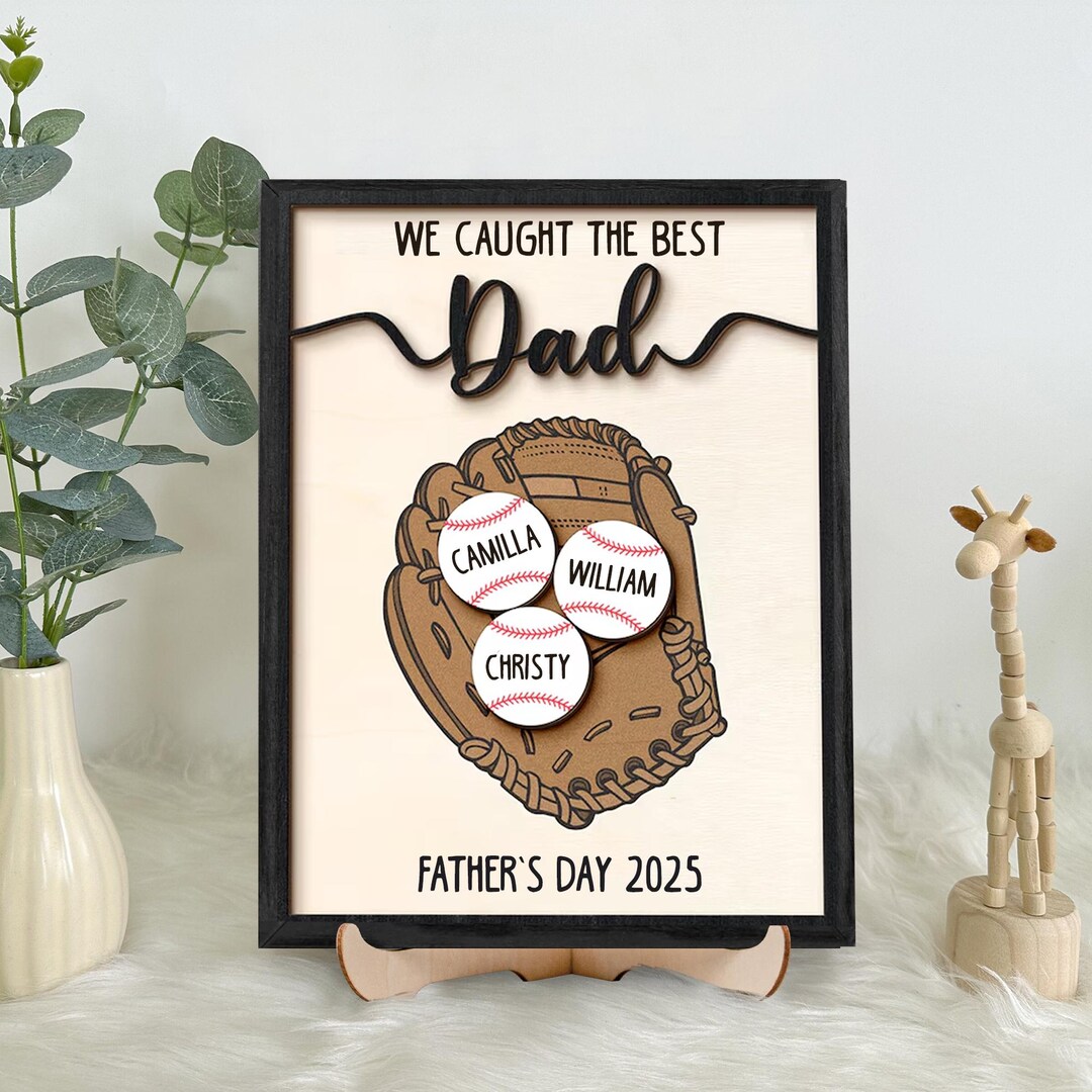 Personalized Father’s Day Gift We Caught the Best Dad Throwing Ball ...