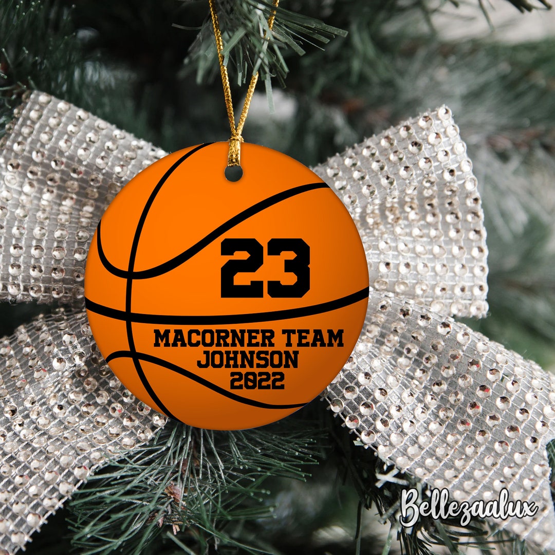 Personalized Basketball Year Christmas Ornament, Custom Basketball ...