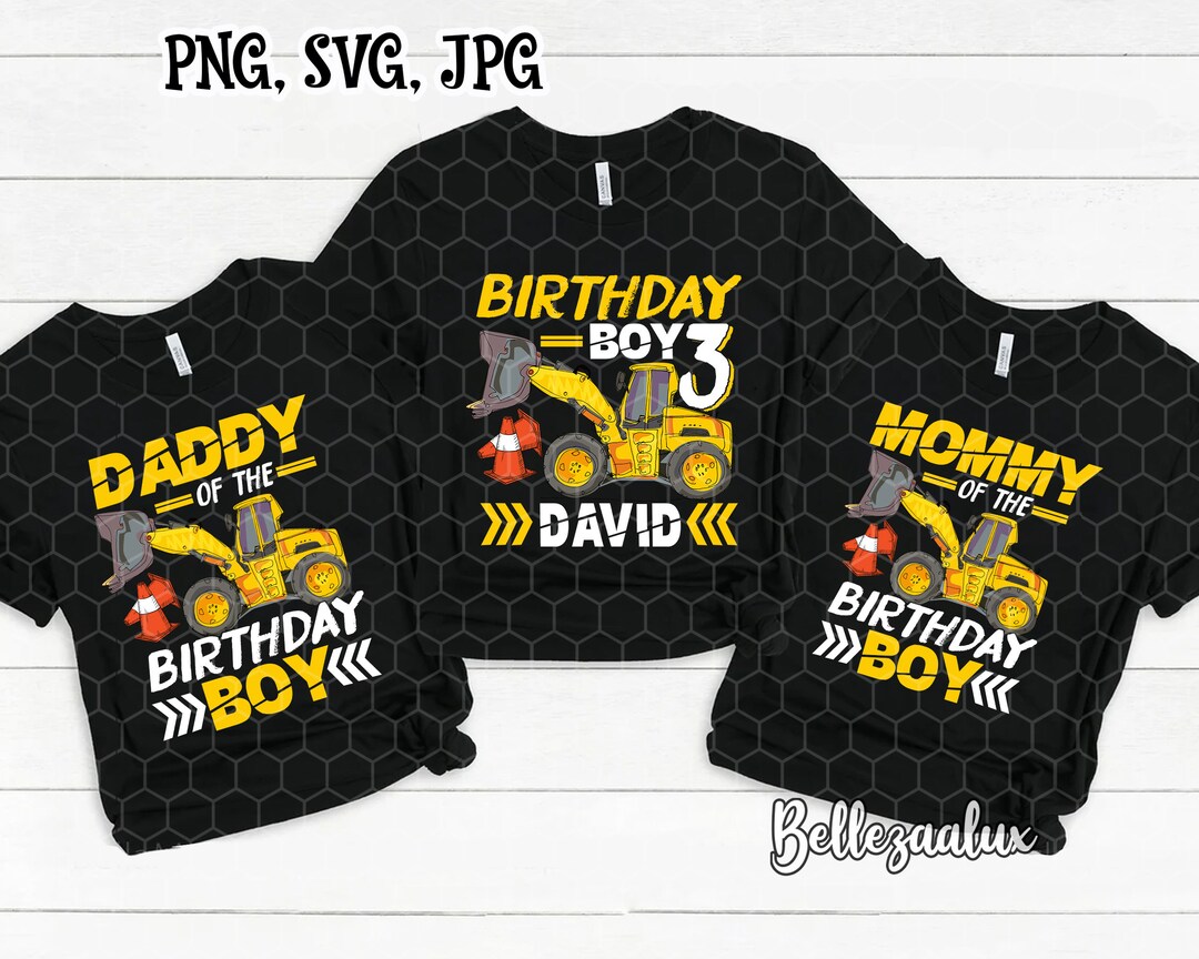 Bulldozer Birthday SVG: Personalized Construction Vehicle Print ...