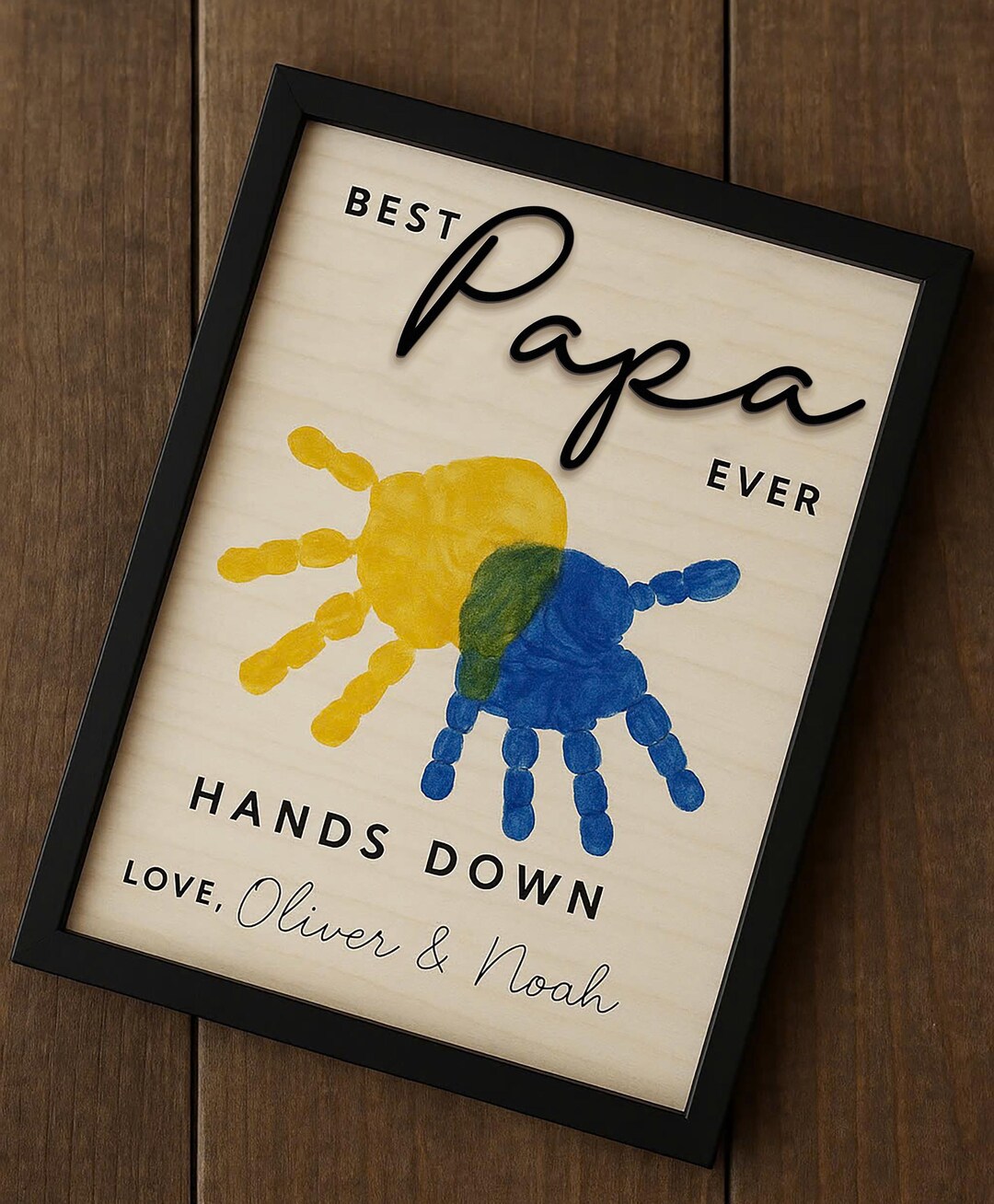 Custom Father's Day Gift From Kids, Hands Down Best Dad Ever ...