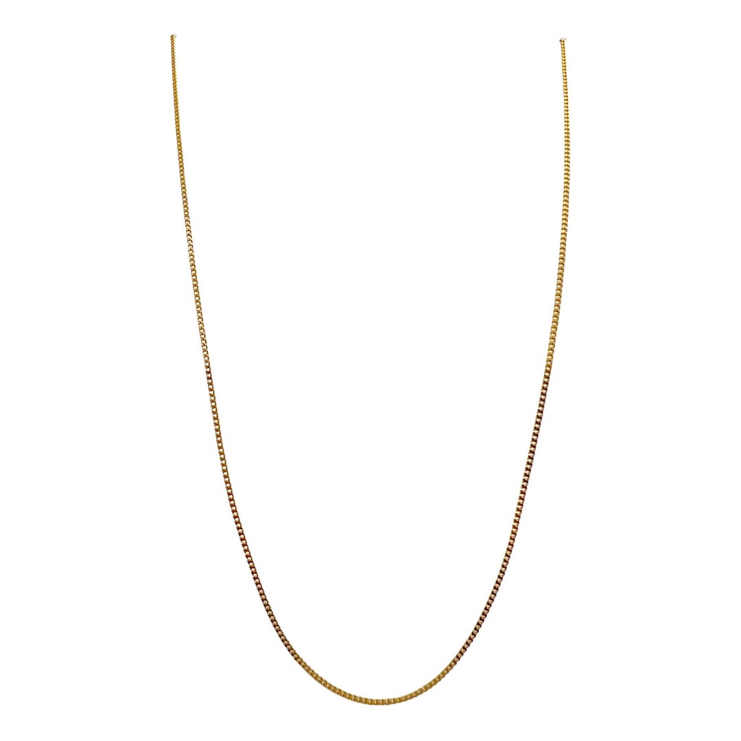 8 Kt Gold Curb Chain - Etsy
