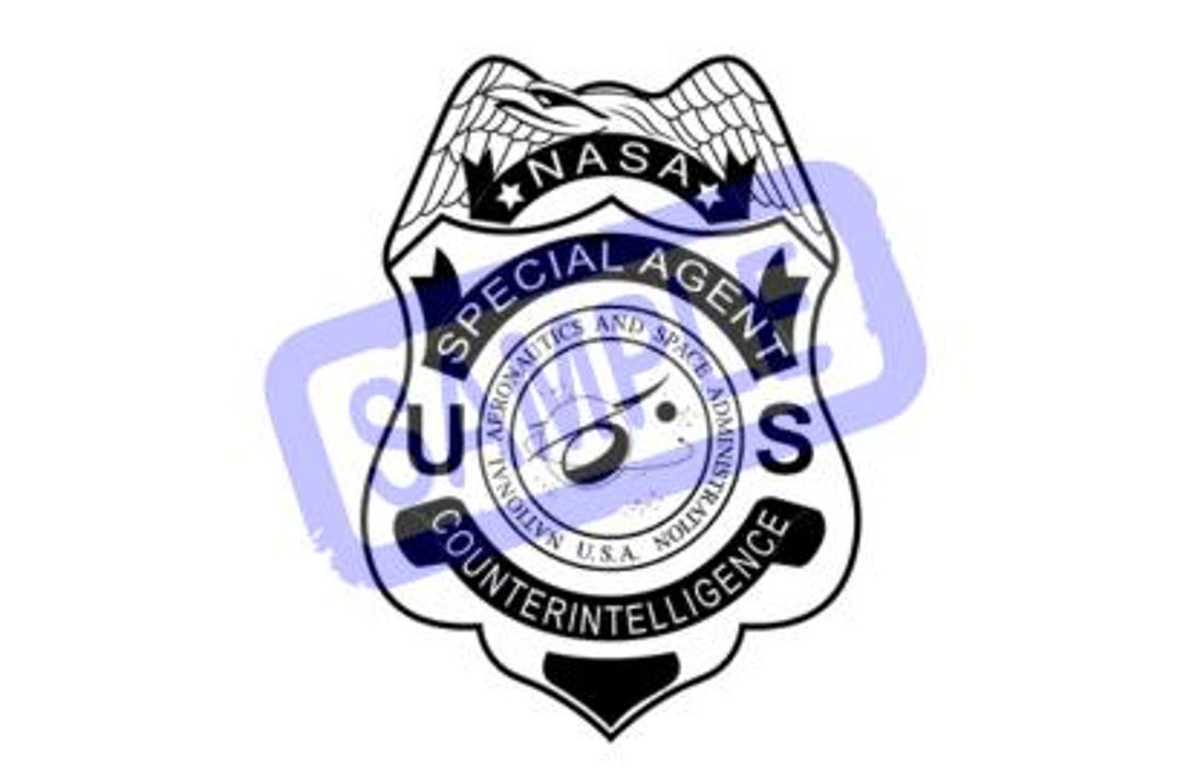 Nasa Agent Badge Digital File – Svg, Png, Dxf, Eps, Ai – Instant ...