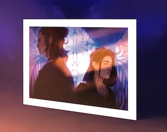 Oraya and Raihn Art Print the Serpent and the Wings of Night Clarissa Broadbent - Etsy