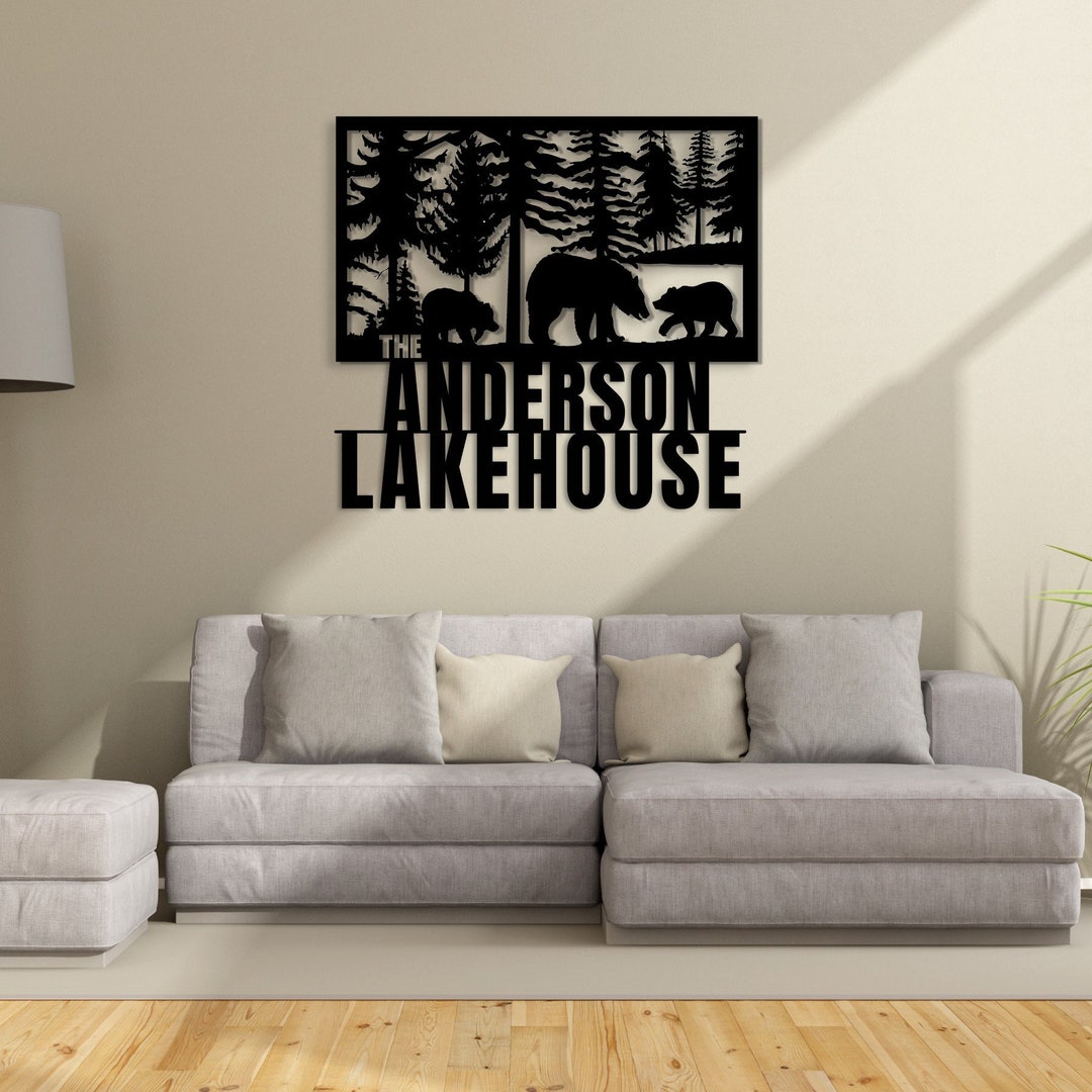 Personalized Lake House Wall Art, A Scene of Great Natural Beauty ...