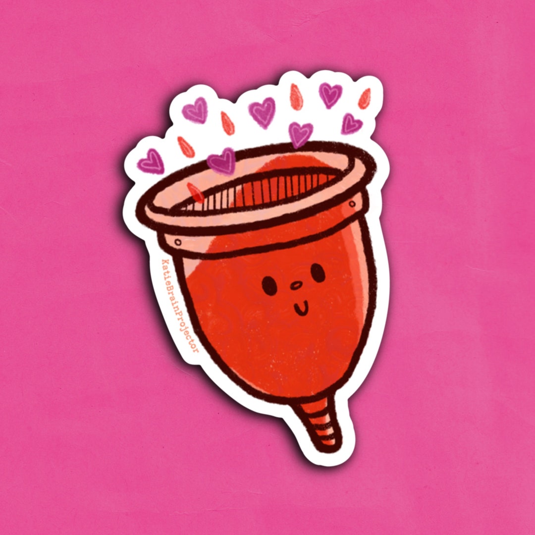 Period Cup Die Cut Vinyl Sticker/laptop Decal - Etsy