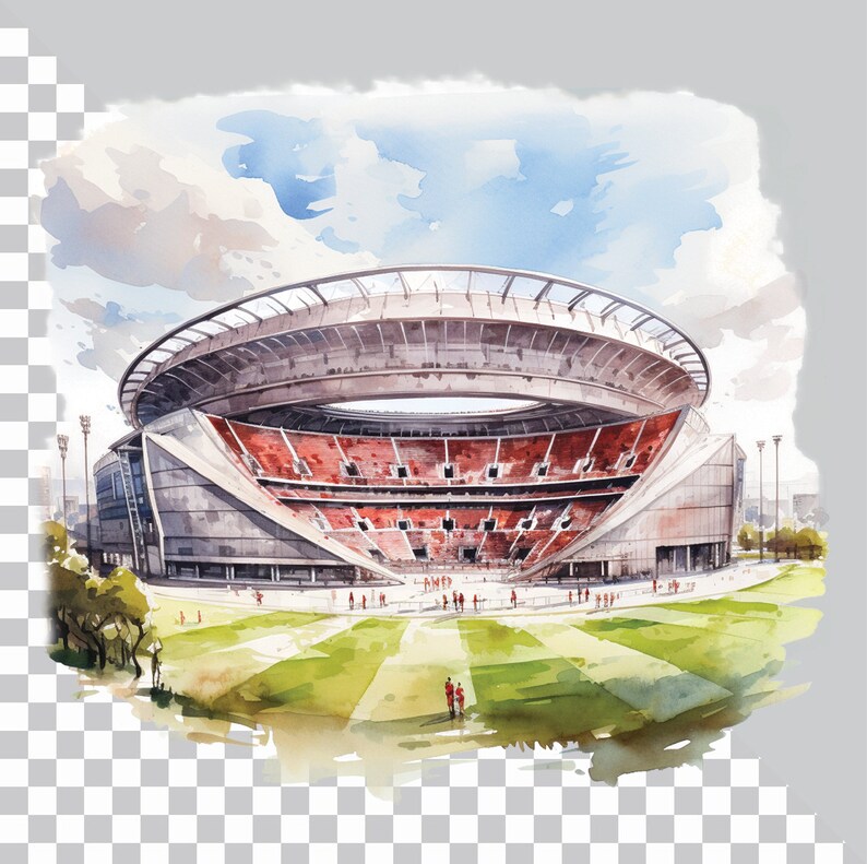 Soccer Stadium Clipart Soccer Clipart Junk Journal - Etsy