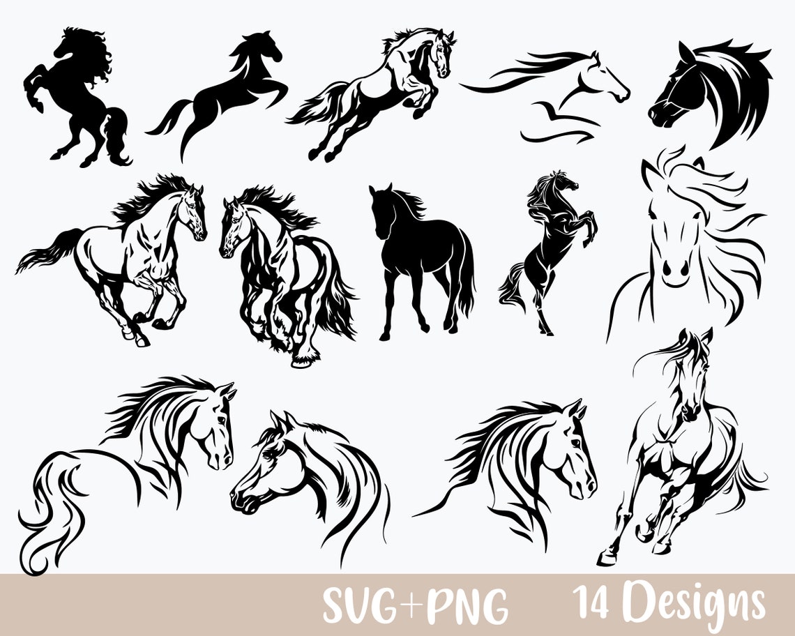 Caballo SVG Bundle Caballo png caballo corriendo svg - Etsy México