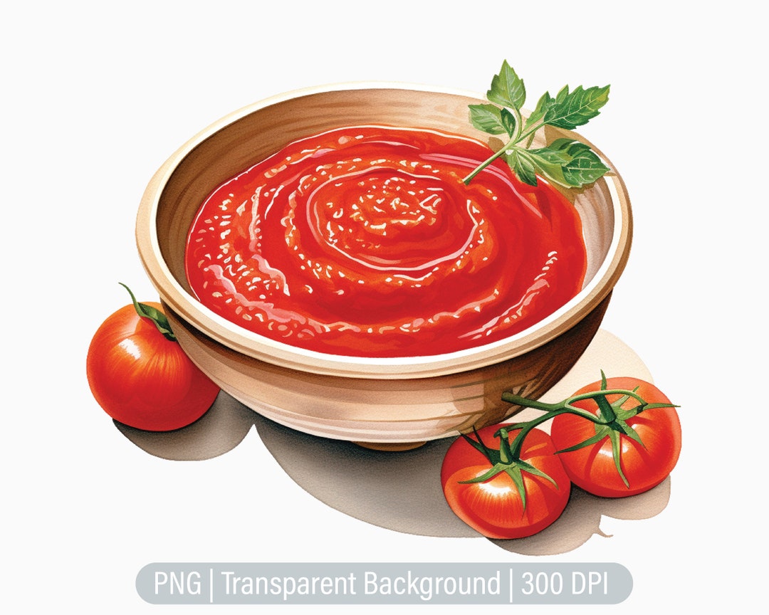 Tomato Paste Clipart, Tomato Soup PNG, Tomatoes Png, Junk Journals ...