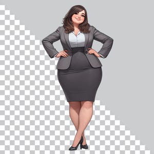 Boss Lady Clipart, Work Women PNG, Formal Office Girl, Printable ...