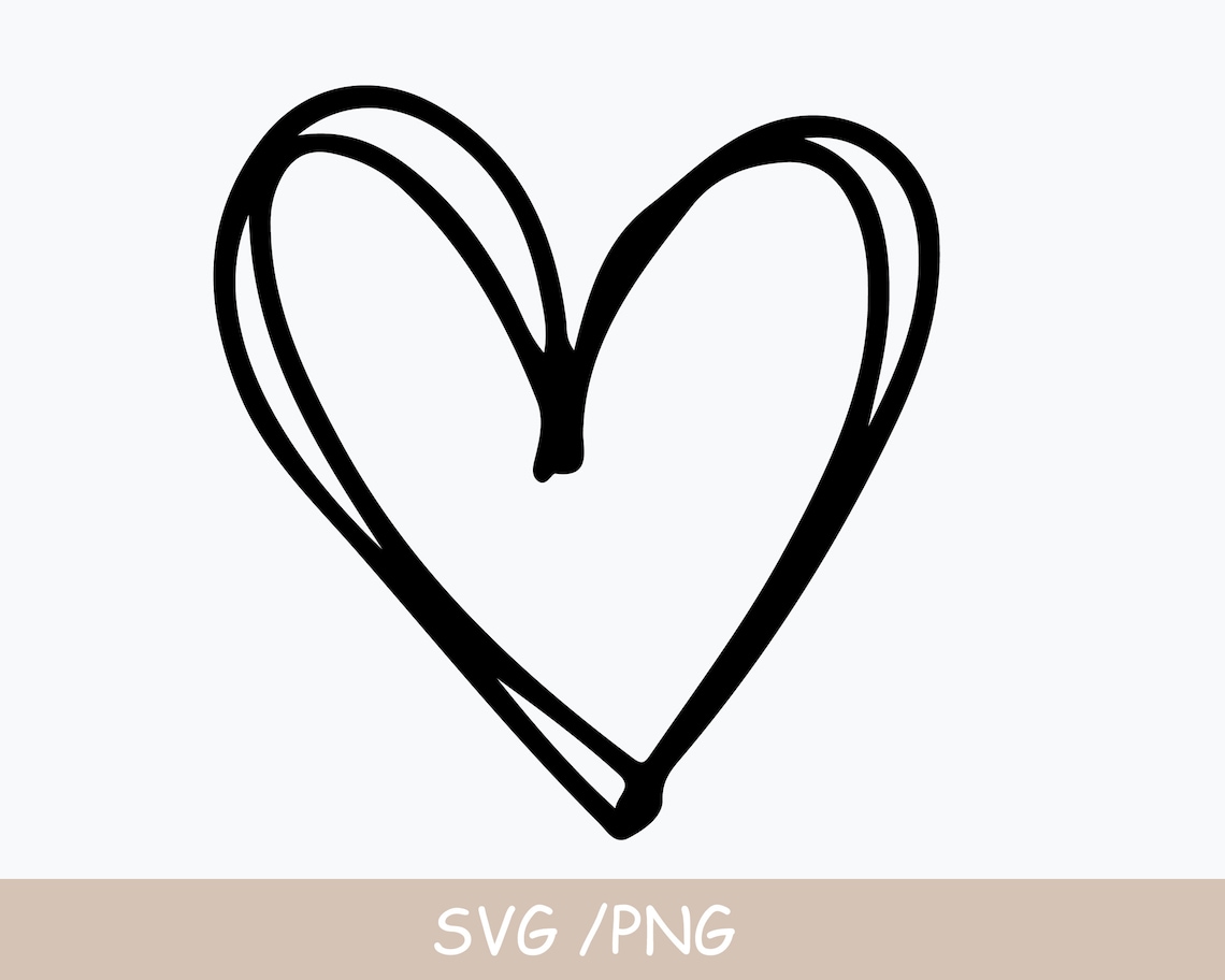 Heart Svg Bundle, Heart Svg, Hand Drawn Heart Svg, Open Heart Svg ...