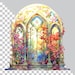 Church Window Clipart, Watercolour Church Png, Stained Glass Clipart ...