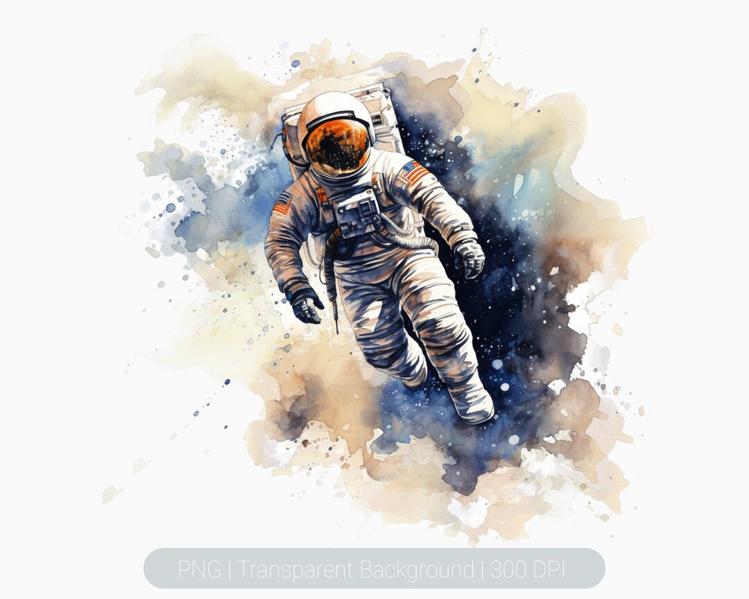 Space Astronaut Watercolor Clipart, Outer Space Planets Png, Galaxy ...