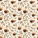 Coffee Digital Paper, Coffee Beans Seamless Pattern, Backgrounds and ...