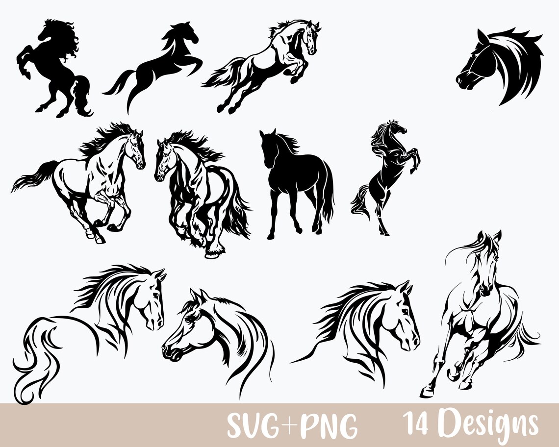 Pferd SVG Bundle Pferd png pferd svg pferd svg pferd svg - Etsy.de