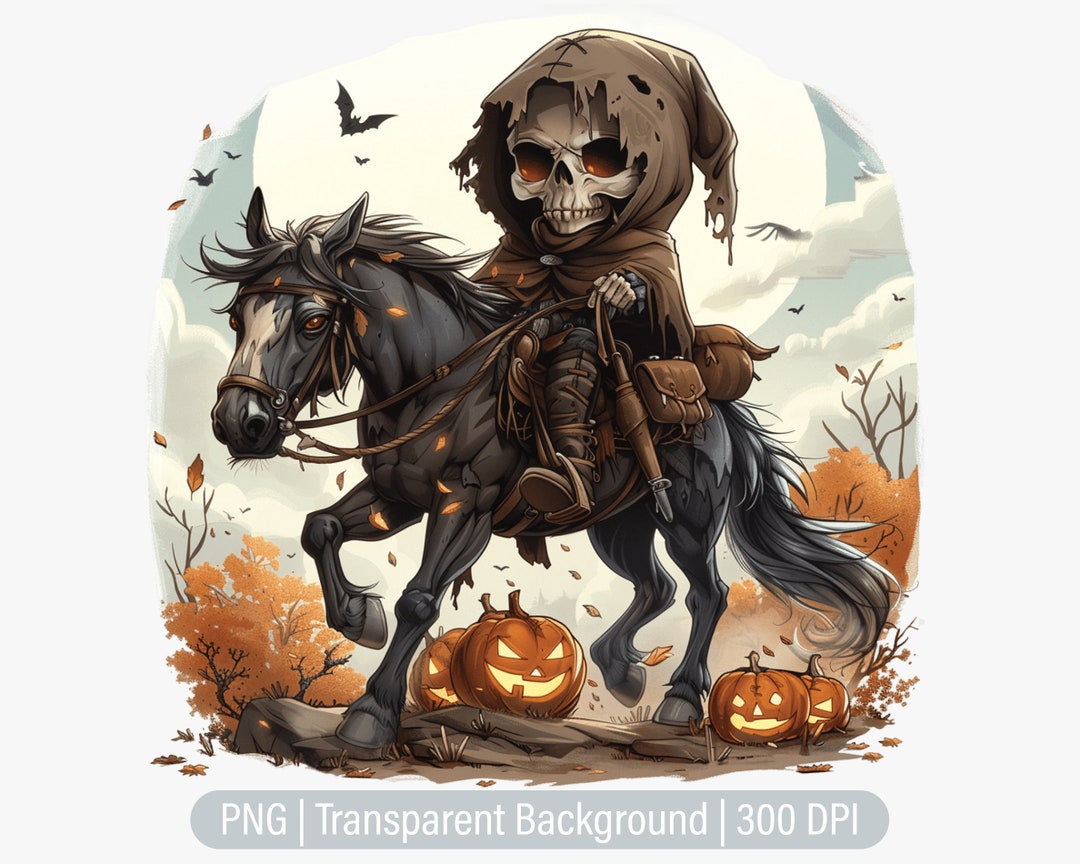 Western Grim Reaper Clipart, Halloween Cowboy, Junk Journals ...