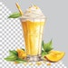 Mango Milkshake Clipart, Mango Smoothie, Fruits Png, Junk Journals ...