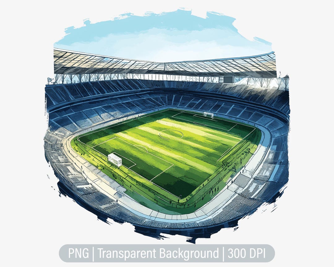 Soccer Stadium Clipart, Soccer PNG, Sports, Soccer Field, Junk Journals ...