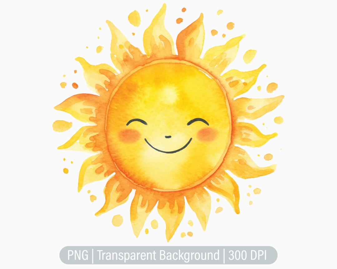 Happy Sun Clipart, Sun PNG Clipart, Cute Sun Face Png, Junk Journals ...