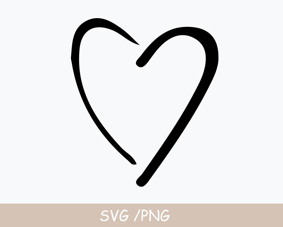 Heart Svg Bundle Heart Svg Hand Drawn Heart Svg Open Heart - Etsy