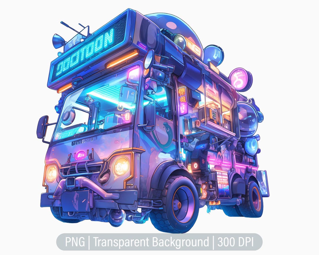 Cyberpunk Truck Clipart, Cyborg PNG, Sci-fi , Junk Journals ...