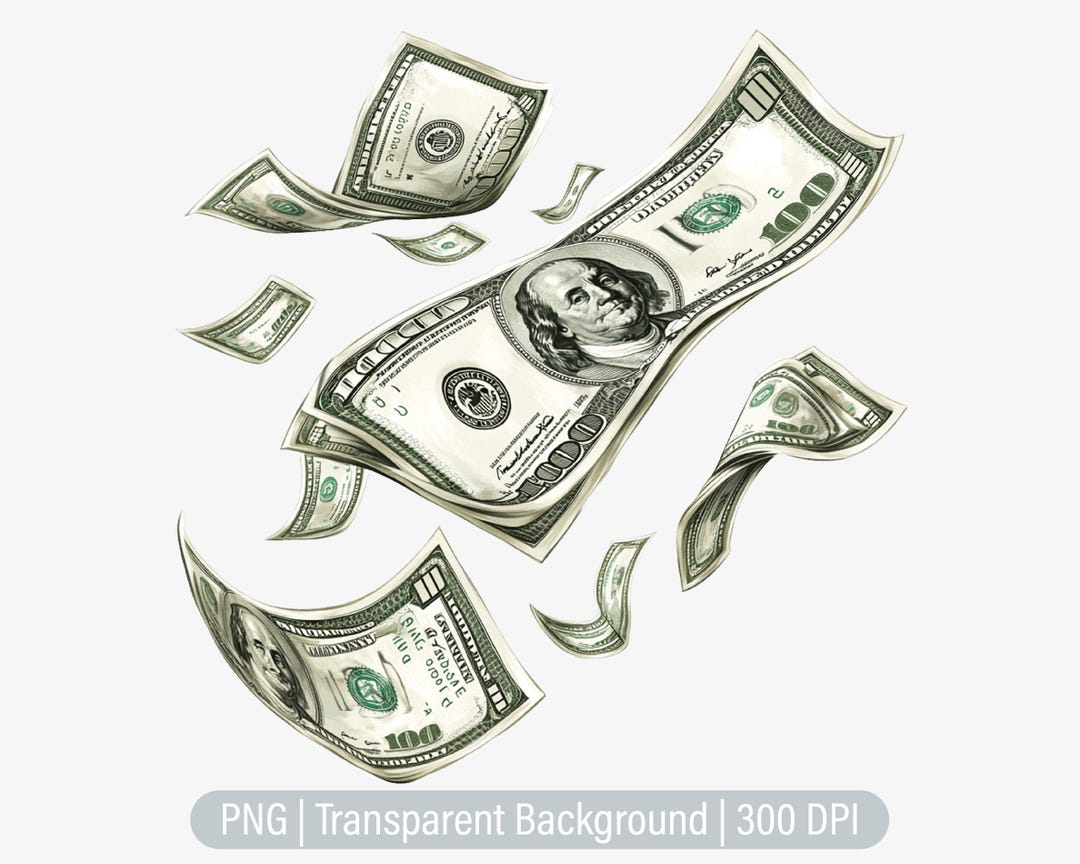 Money Dollars Clipart, Money Bills PNG, Floating Money Cash, Junk ...