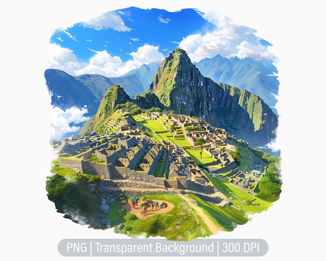 Machu Picchu, Landmarks Clipart, PNG, Famous Monuments, Mountain, Junk ...