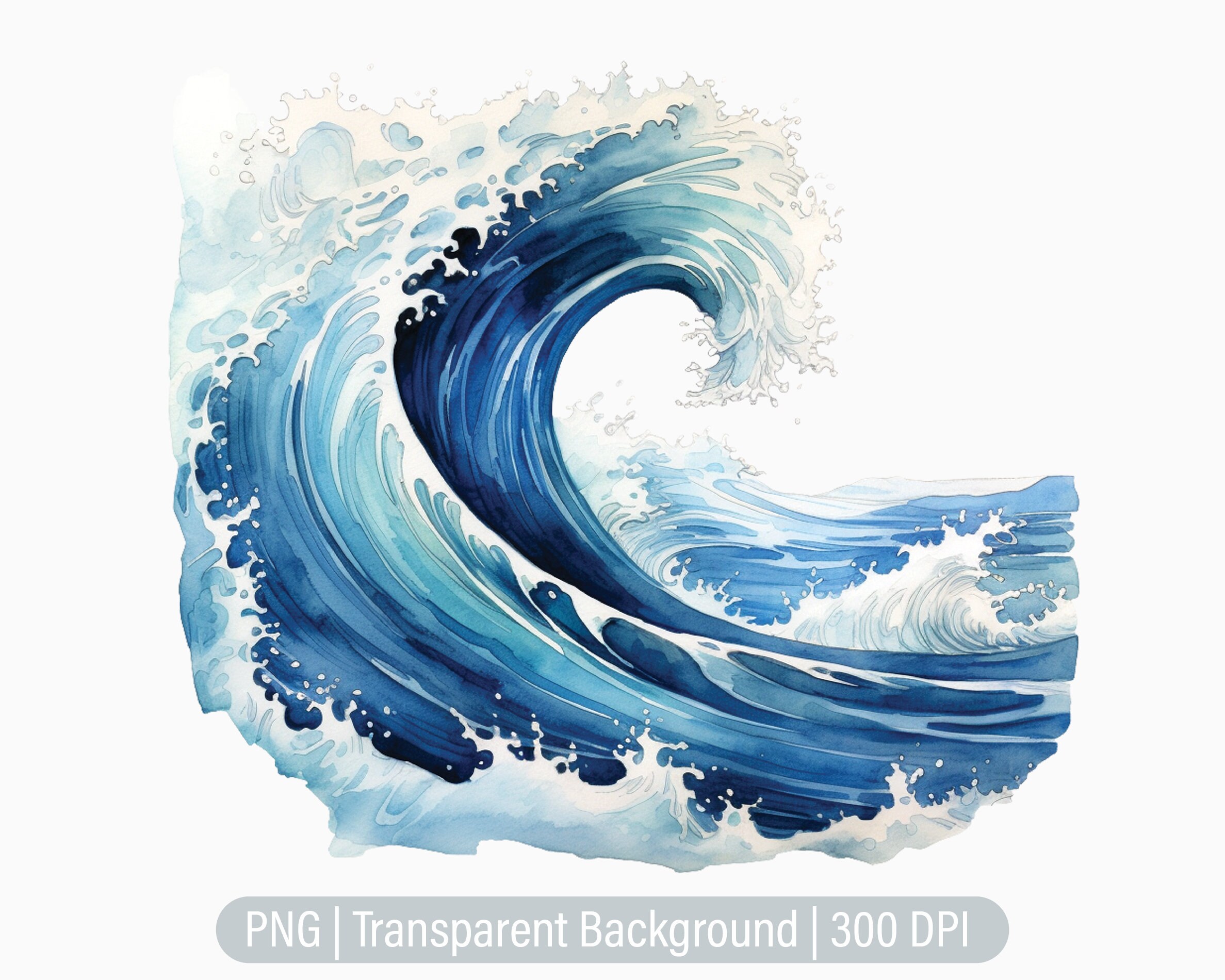 Sunset Ocean Waves Clipart, Beach Waves Clipart, Sea Png, Junk Journals ...