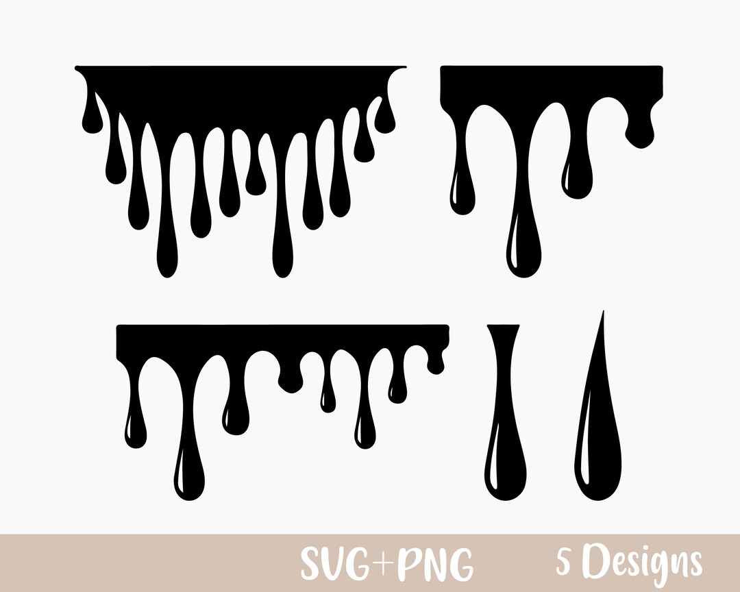 Dripping SVG Cricut Silhouette Melting SVG Dripping Honey Dripping ...