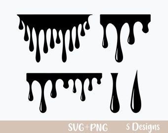 Dripping SVG Cricut Silhouette Melting SVG Dripping Honey - Etsy