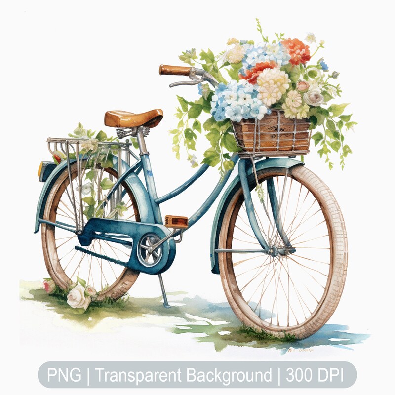 Watercolor Bicycle - Etsy