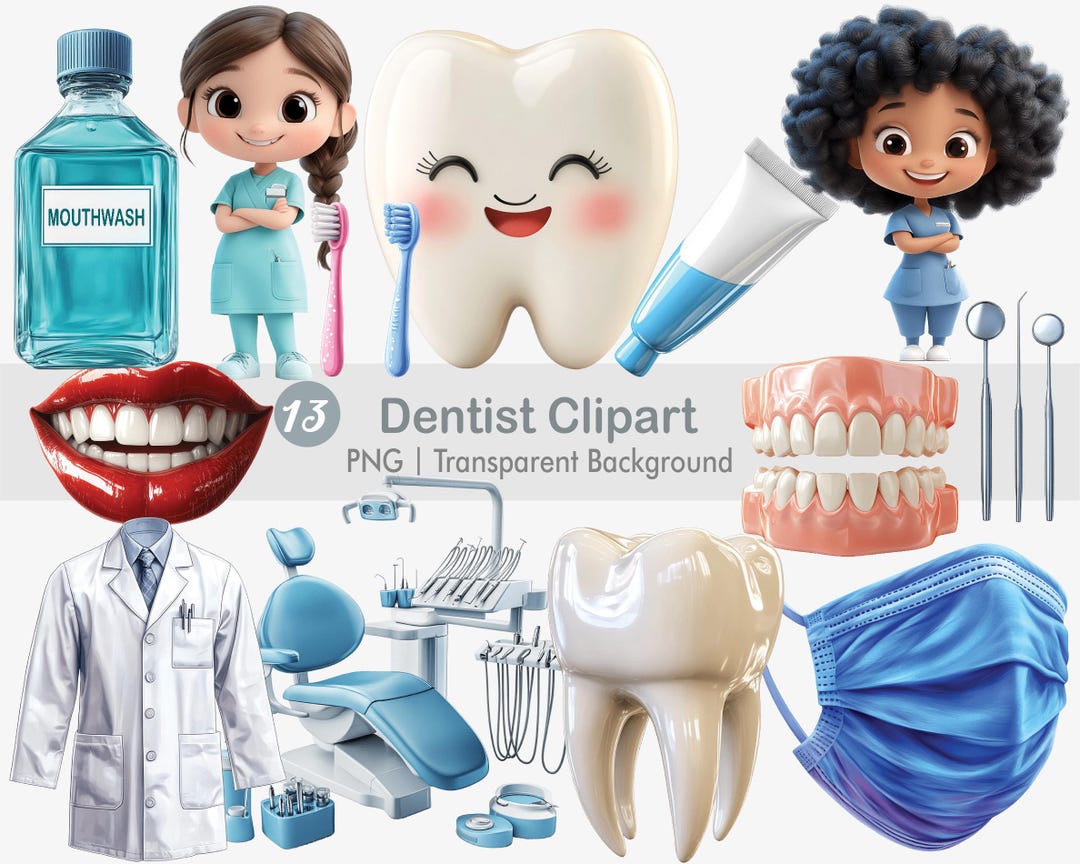 Dentist Clipart, Dental Png, Odontologist Clipart, Tooth Clipart ...
