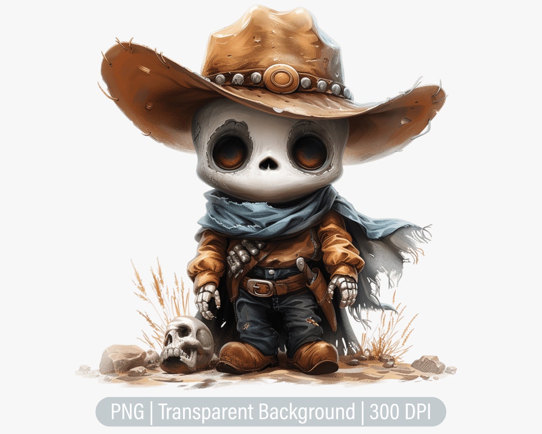 Western Ghost Clipart, Halloween Cowboy, Junk Journals, Scrapbooking ...