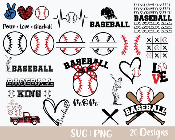 Baseball SVG Bundle Baseball Bat Svg Baseball Ball Svg - Etsy