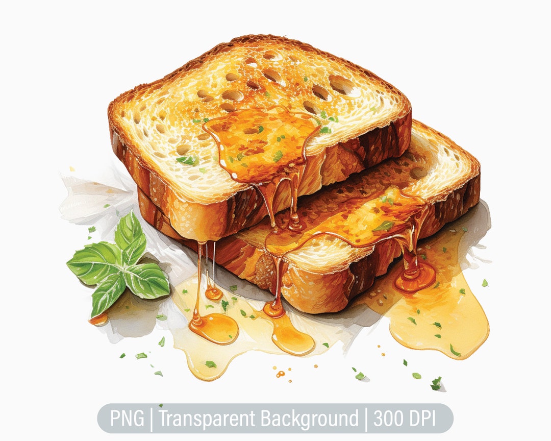 Toast Breakfast Clipart, Toasted Bread, Honey Syrup Bread, Junk ...