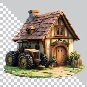 Farm Animals Clipart, Cute Cow Png, Farm Barn, Cute Goat, Piglet ...