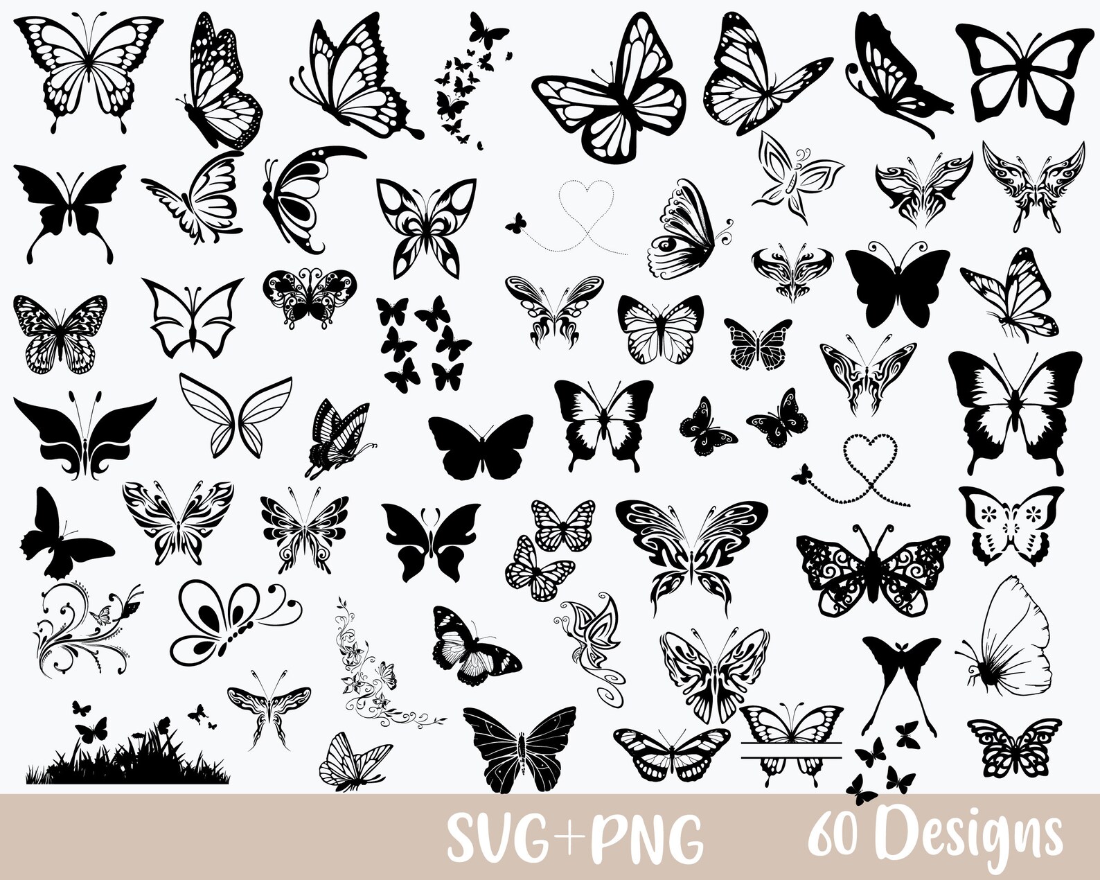 Butterfly SVG Bundle Butterflies SVG Monarch SVG Butterfly - Etsy