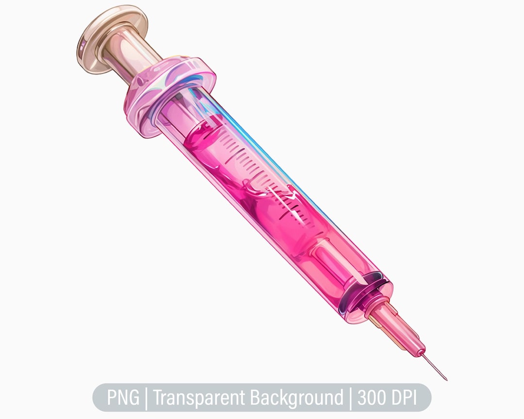 Pink Injection Clipart, Pink Syringe, Medical Png, Health Care, Junk ...