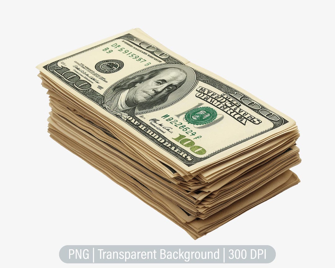 Money Stack Clipart, Money Dollar Bills PNG, Money Cash, Junk Journals ...