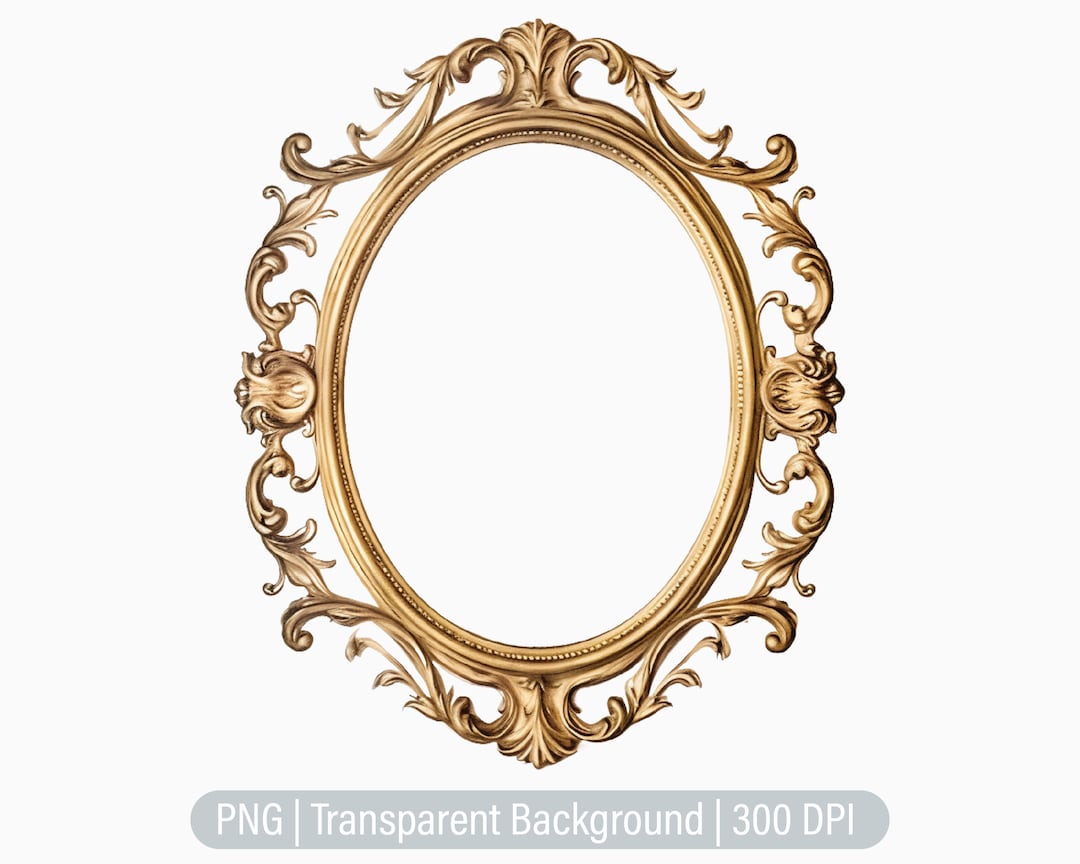 Gold Frame Clipart, Antique Frame PNG Clipart, Vintage Frame, Junk ...