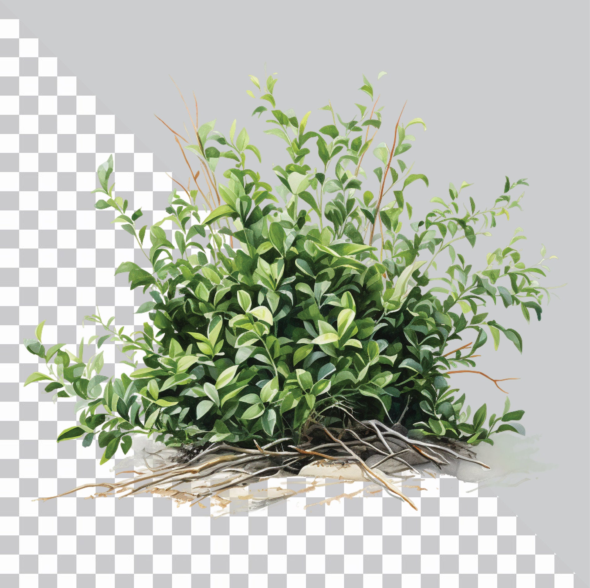 Forest Bush Clipart Bushes PNG Clipart Bush Tree Junk - Etsy
