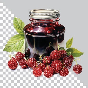 Berry Jam Clipart, Berries Jam PNG Clipart, Canned Fruit Jam, Junk ...