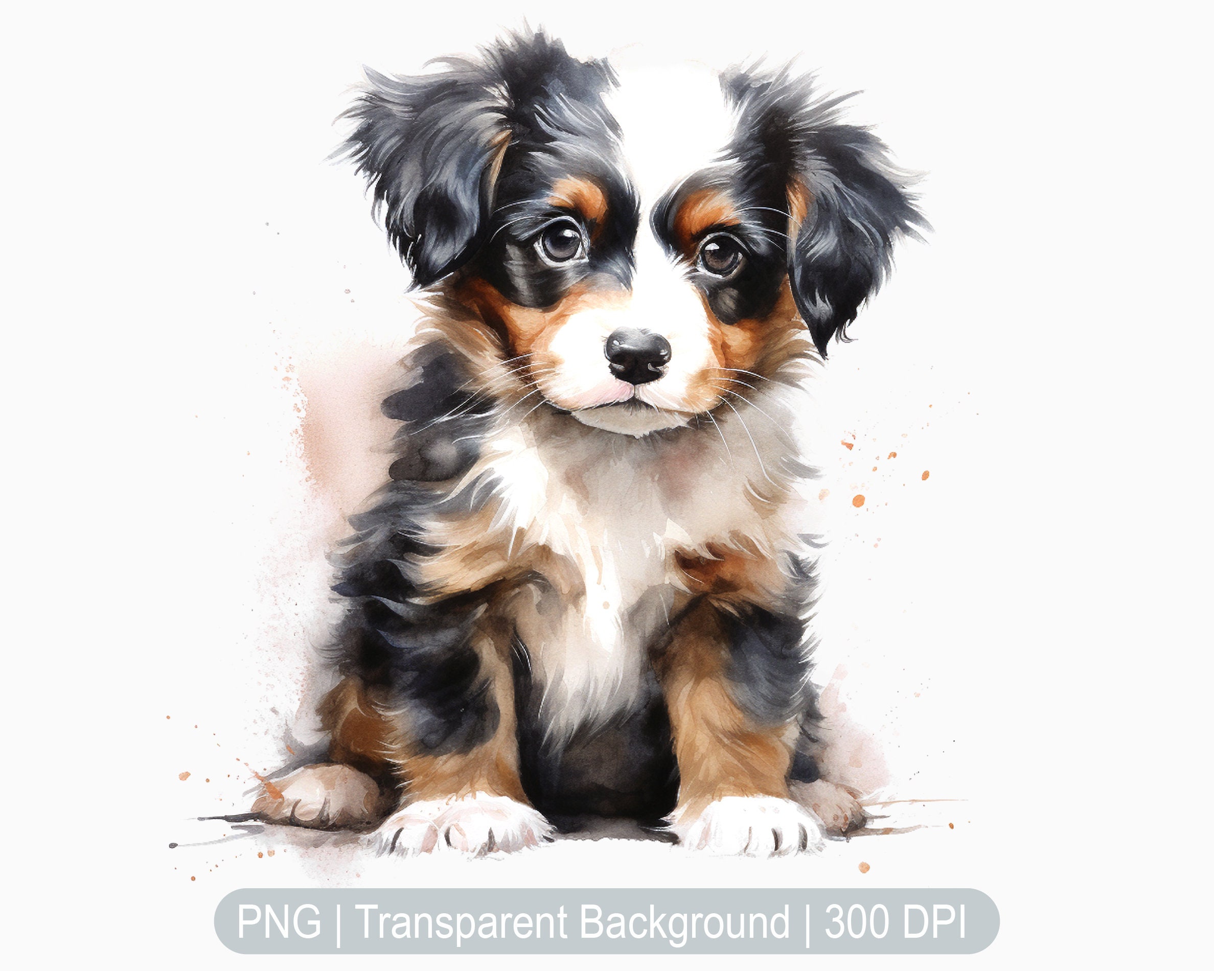 Watercolor Puppy Clipart Puppy Clipart Graphics Puppy Illustrations ...