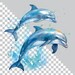 Watercolor Dolphins Clipart, Ocean Sunset, Sea Animals Png, Dolphin ...