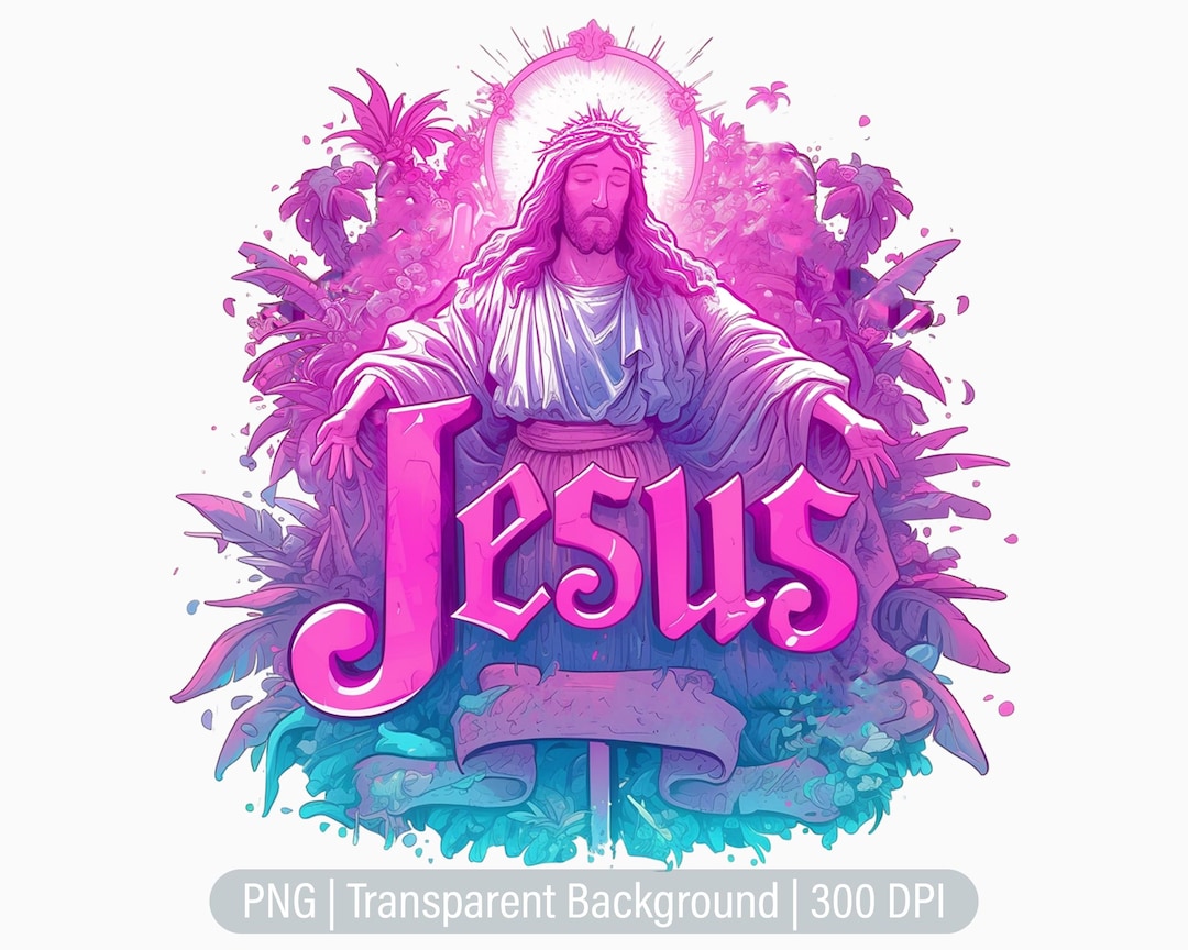 Pink Jesus Clipart, Pink Christian Girl, Heaven, God, Church, Junk ...