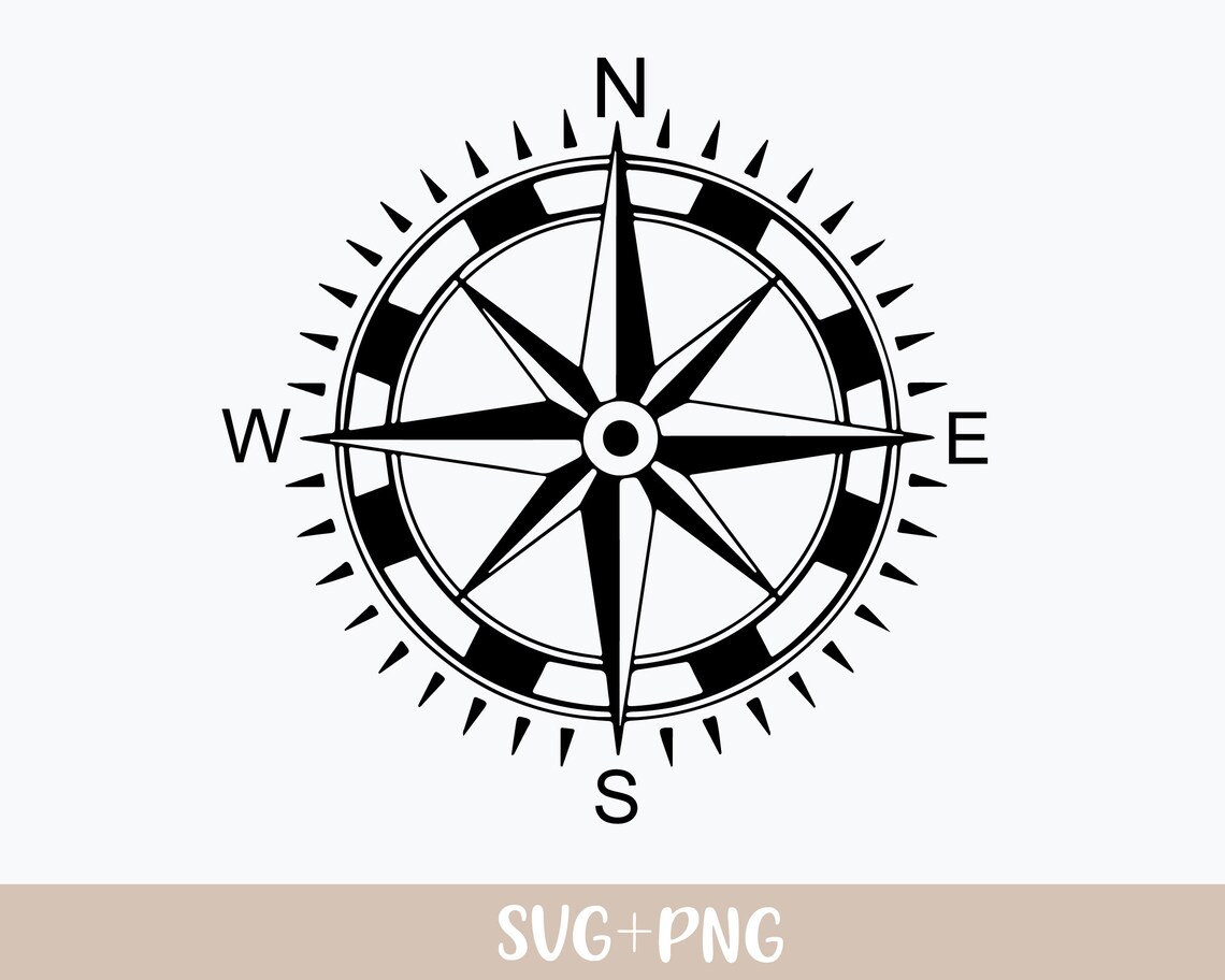 Compass SVG Compass Rose Svg Nautical Compass Svg Compass | Etsy