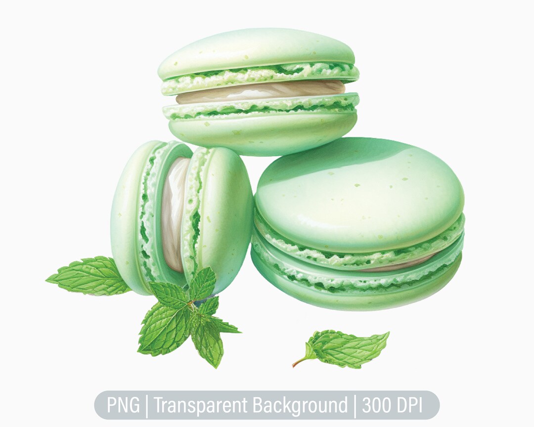 Mint Macaroons Clipart, Macaroons Clipart, Sweets Png, Junk Journals ...