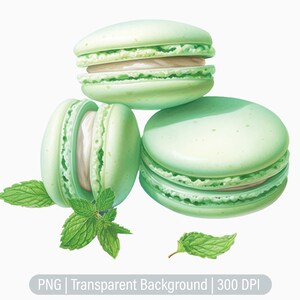 Mint Macaroons Clipart, Macaroons Clipart, Sweets Png, Junk Journals ...